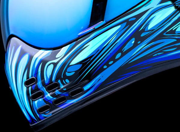 Prilba ICON Domain Nouveau Modrá – all4moto